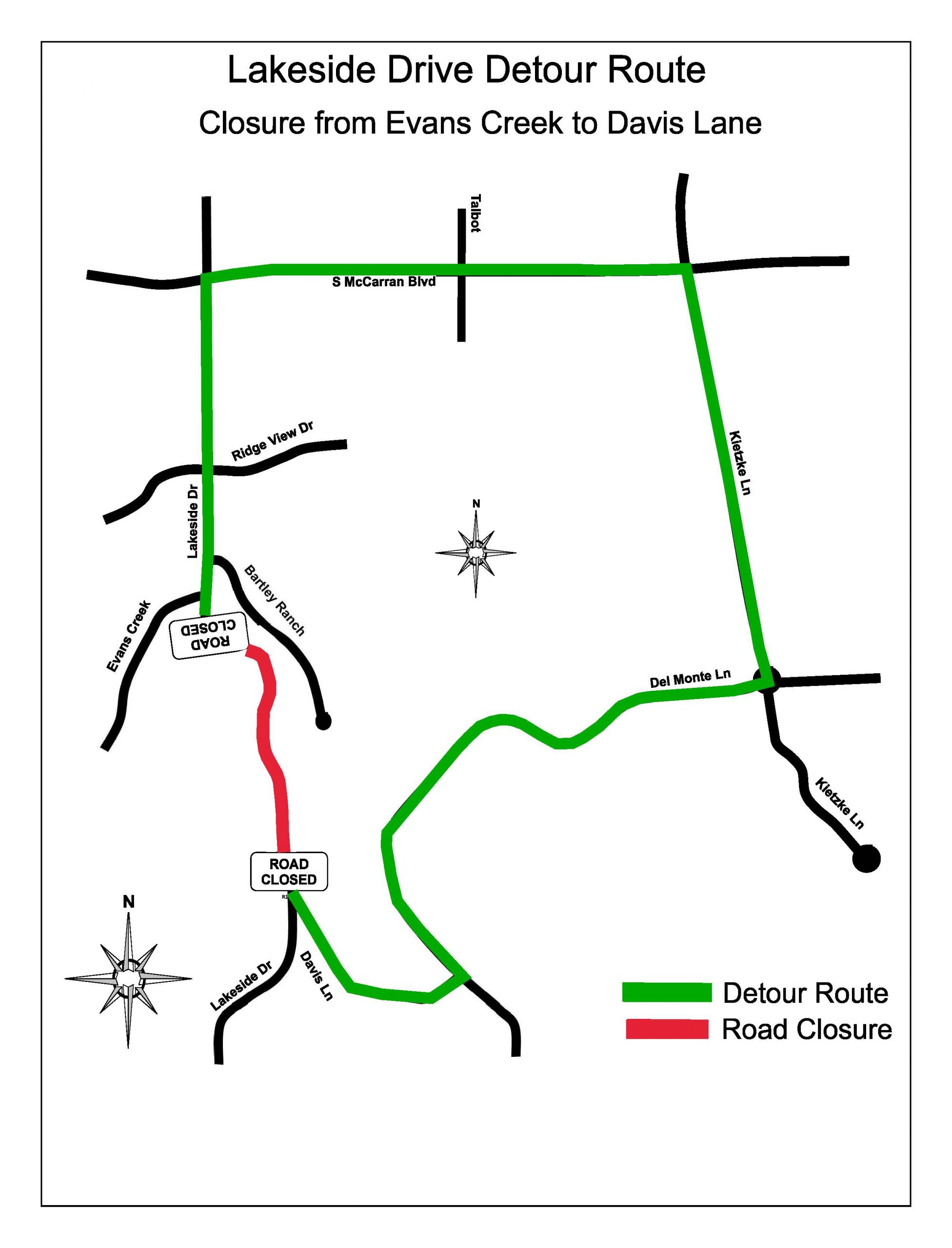 Lakeside Drive to be closed for culvert replacement project | Washoe Life